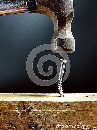 Hammering A Stock Images - Image: 4469704