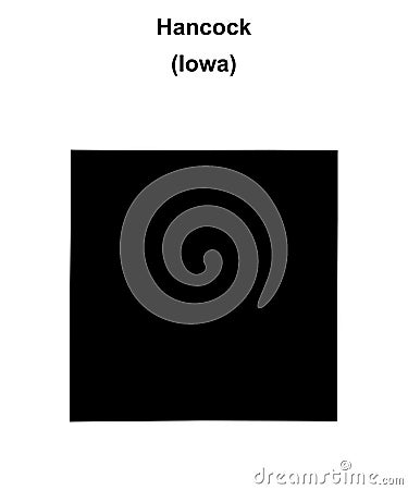 Hancock Outline Map Vector Illustration | CartoonDealer.com #361543560