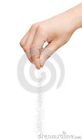 Hand Adding Salt Stock Photography - Image: 27887422