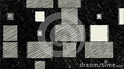 Hand Draw Animation of Blocks Stock Footage - Video of background ...