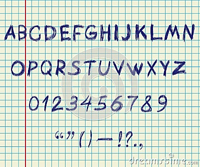 Hand Drawing Alphabet Vector Illustration | CartoonDealer.com #17867242