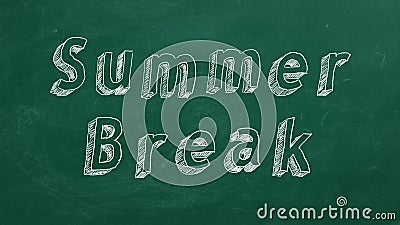 Summer Break stock video. Video of handwritten, handwriting - 148446219