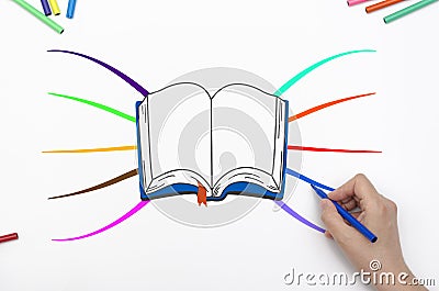 Hand Drawing Book Mindmap Stock Image | CartoonDealer.com #30895213