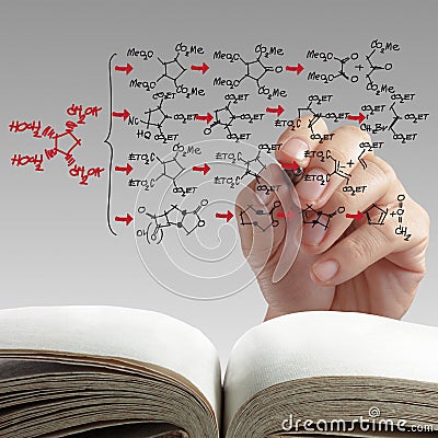 Hand Drawing Molecule Structure Stock Photo | CartoonDealer.com #26097954