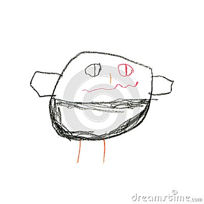 Hand Drawing Monster Illustration. Royalty-Free Cartoon | CartoonDealer ...