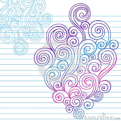 Hand-Drawn Abstract Sketchy Swirl Doodles Royalty Free Stock ...