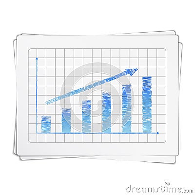 Hand Drawn Bar Graph Royalty Free Stock Photography - Image: 37920857