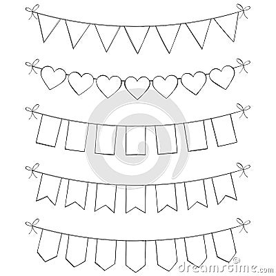 Hand Drawn Bunting Stock Vector - Image: 40640416