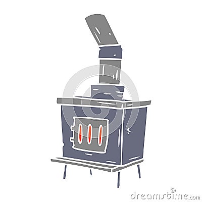 Hand Drawn Cartoon Doodle Of A House Furnace Vector Illustration ...