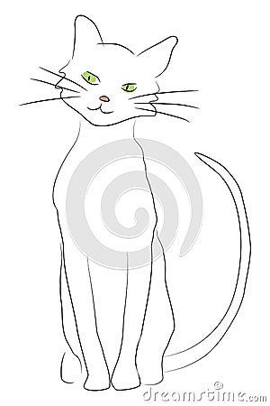 Hand Drawn Cat Royalty Free Stock Photo - Image: 11844635