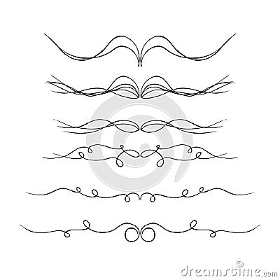 Hand Drawn Pen And Ink Style Illustration Of Different Borders ...