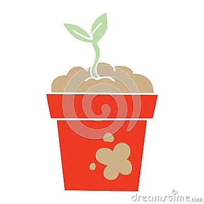 Hand Drawn Quirky Cartoon Seedling | CartoonDealer.com #150385105