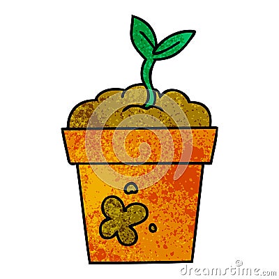 Hand Drawn Quirky Cartoon Seedling | CartoonDealer.com #146120525