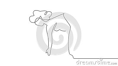 Hand-drawn Transition Frame-by-frame Motion. Cartoon Animation. Ink ...