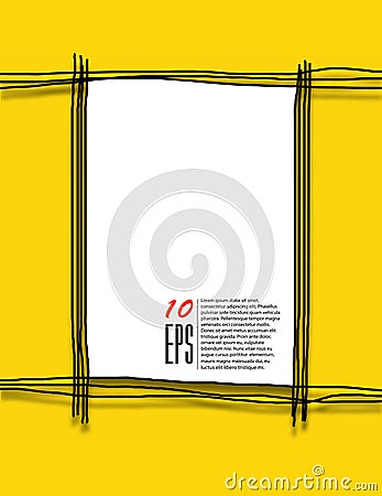 Hand Drawn Vector Framework, Cartoon Style | CartoonDealer.com #53840448