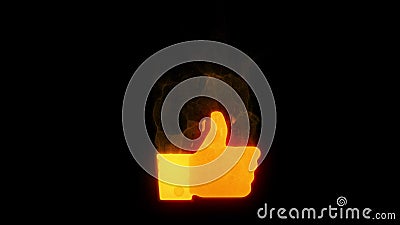 Hand on fire with thumb up stock video. Video of fire - 232737697