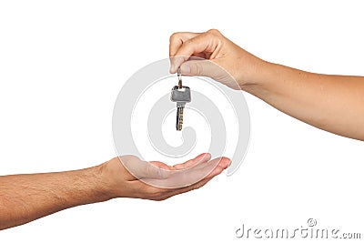 Handing over the keys stock image. Image of house, antique - 254553