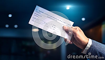 Hand Giving Payroll Cheque. Paycheck Stock Illustration | CartoonDealer ...