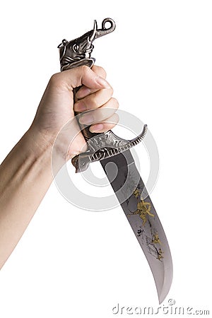Hand Holding Dagger Stock Images - Image: 7641354