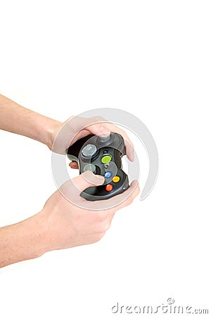 Hand Holding Game Controller Stock Photography - Image: 8613572