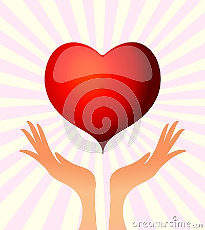 Hand Holding Heart Royalty Free Stock Photos - Image: 21064128