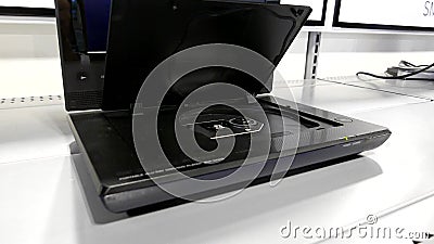 Insert a Disc into a DVD Player 2 Stock Video - Video of equipment ...