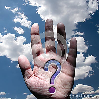Hand With Question Mark Royalty-Free Stock Photo | CartoonDealer.com ...