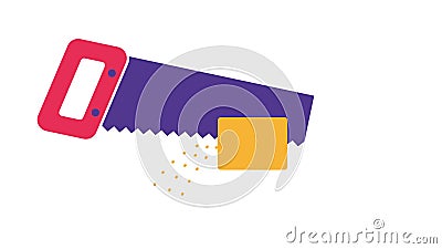 Hand saw sawing bar stock video. Video of lumber, animated - 156215621