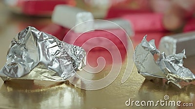 Take and Unwrap Chocolate Candy Stock Video - Video of celebration ...