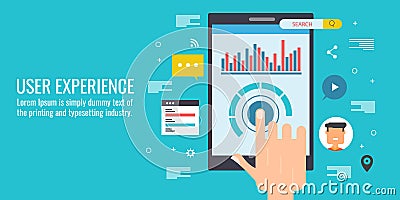 User Experience, Software Development, Mobile Code, Programming, Dashboard, Ux Design Concept ...