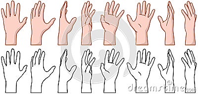 Hand 360 Turn Around Rotation View Stock Vector - Image: 55344317