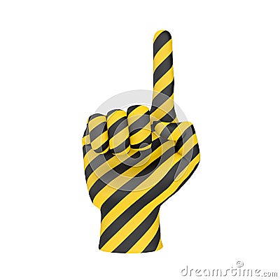 Hand Warning Sign Royalty-Free Stock Photo | CartoonDealer.com #53024769