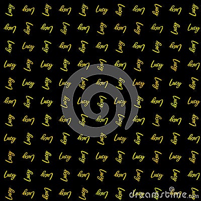 Hand Writing Lucy Name Pattern Stock Photo | CartoonDealer.com #295187736