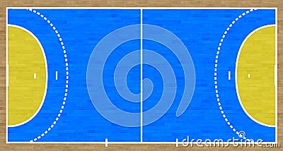 Handball Court Royalty Free Stock Image - Image: 36731426