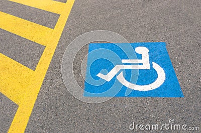 Handicap Road Sign Parking Spots Stock Image | CartoonDealer.com #37083499