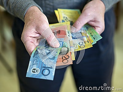 Handing Over The Money Stock Photos - Image: 26083943