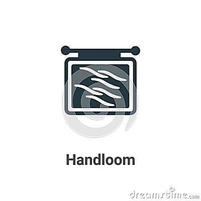 Handloom Vector Icon On White Background. Flat Vector Handloom Icon ...