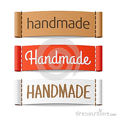 Set of Vintage Retro Handmade Badges, Labels and Stock Vector ...