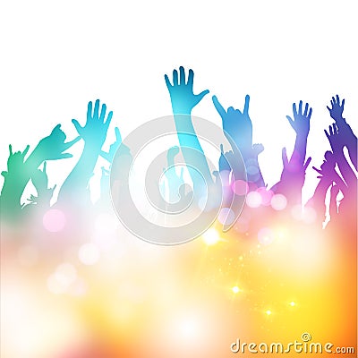 Hands In The Air Stock Photo - Image: 31333030