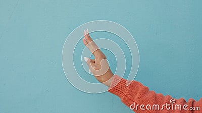 Hands, Fingers and Countdown with the Hand of a Woman Doing a Five ...