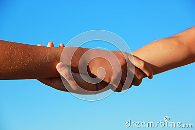 Hands Held Firmly Stock Image - Image: 26414061