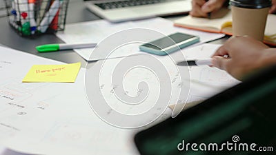 Hands of Programming and Coding Team Planning Cybersecurity Strategy ...