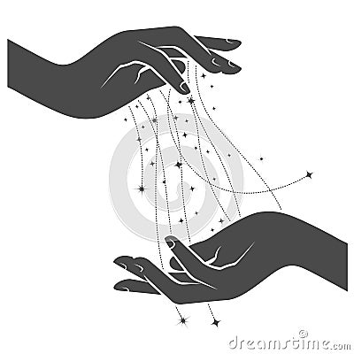 Hands Of Witch, Magic Spell, Sorcery Of Sorceress, Incantation And ...