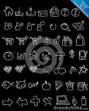 Handwriting Icons Royalty Free Stock Photo - Image: 14208995