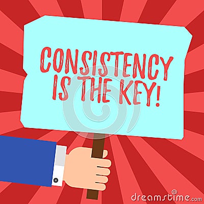 Handwriting Text Consistency Is The Key. Concept Meaning Full ...