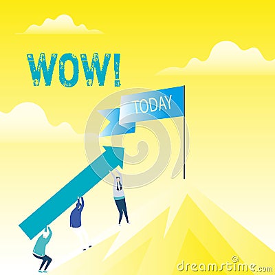 Handwriting Text Wow. Concept Meaning Expression Of Somebody Speechless ...