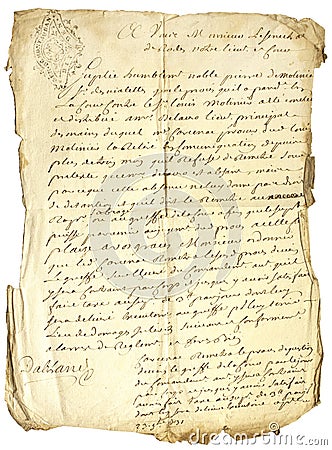 Writing On Old Letter Stock Photography | CartoonDealer.com #29906762