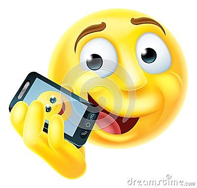 Handy Emoji-Emoticon Vektor Abbildung - Bild: 60365046