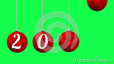 Hanging Baubles Spelling Out 2015 Stock Footage - Video of graphic ...