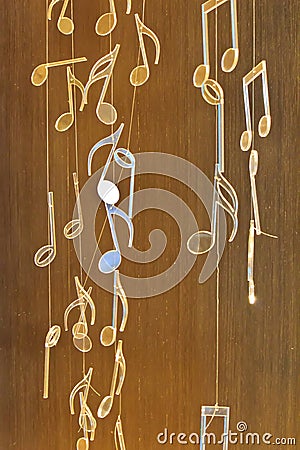 Hanging Musical Notes Royalty Free Stock Photography - Image: 31745247